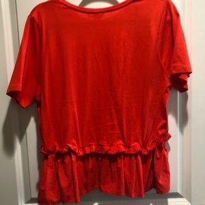 H&M | Tops | Hm Top Super Cute Cherry Orange Fire Red | Poshmark